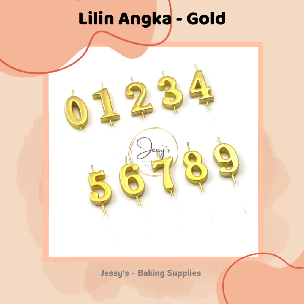 Jual Lilin Angka Gold, Lilin Angka, Lilin Kue Ulang Tahun,Lilin Ulang ...