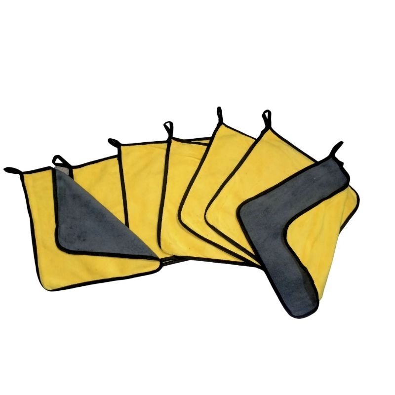 Jual Kain lap kuning microfiber 2 sisi 30×30 cm | Shopee Indonesia