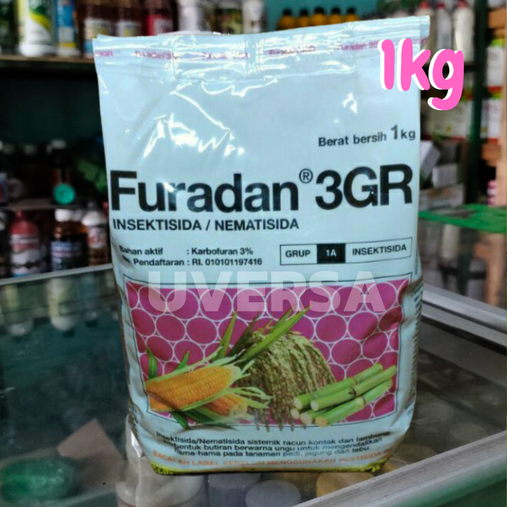 Jual FURADAN 3GR INSEKTISIDA BERBENTUK BUTIRAN KEMASAN PABRIK 1 KG ...