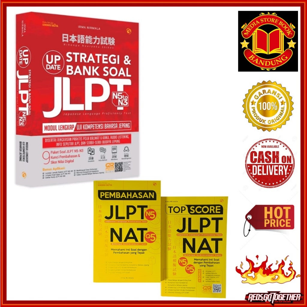 Jual BUKU BELAJAR BAHASA JEPANG - JLPT - UPDATE STRATEGI BANK SOAL JLPT ...