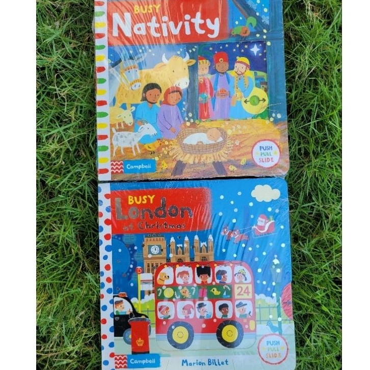 Jual Push Pull Slide Busy Nativity London At Christmas Board Book BB ...