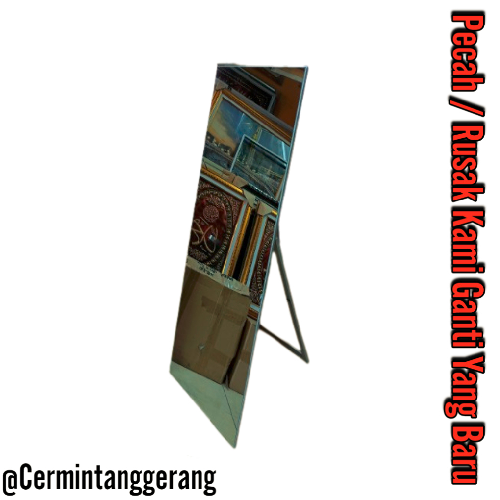 Jual Standing Mirror Model Frameless Bisa Digantung Ukuran Variant ...