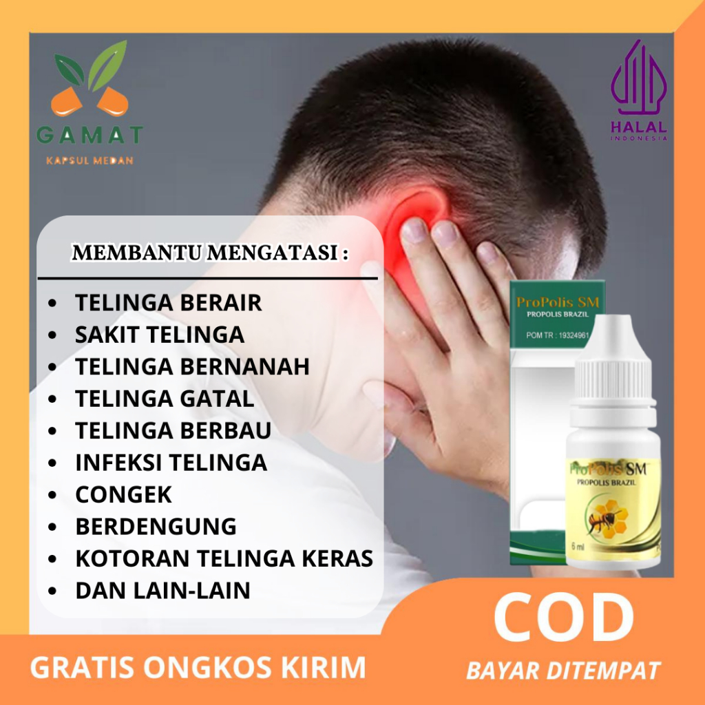 Jual Obat Tetes Kuping Bernanah, Berair, Infeksi Telinga, Congek, Curek ...