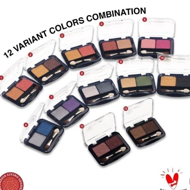Jual Viva Eye Shadow Duo (12 Varian Kombinasi) | Shopee Indonesia