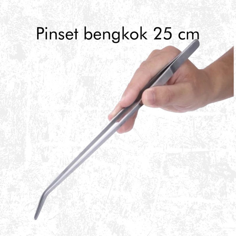Jual Pinset Bengkok/lurus 25cm pinset aquascape /alat pakan ikan cupit ...