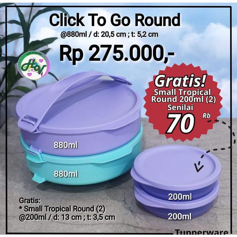 Jual Rantang Tupperware 880 ml | Shopee Indonesia