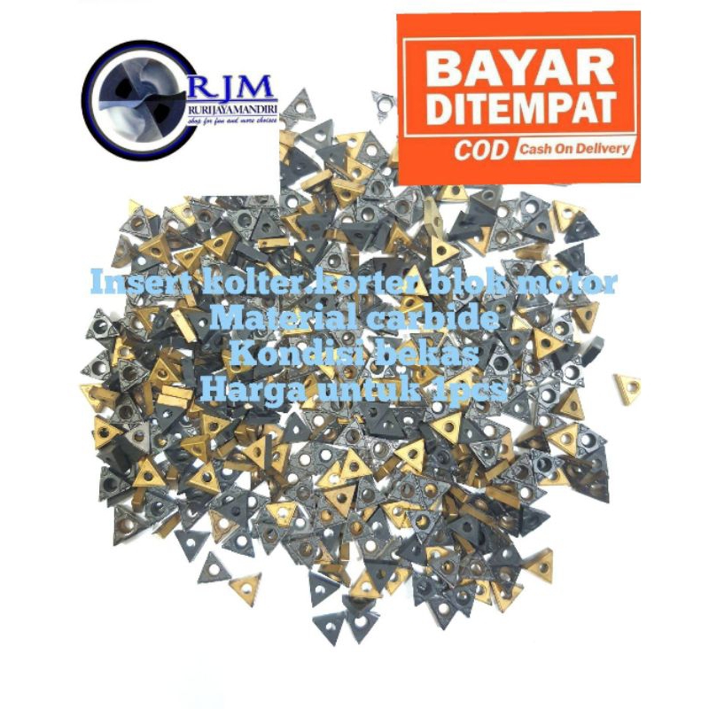 Jual pahat betel insert tcmt 09 carbide bukan cermet cocok untuk holder ...