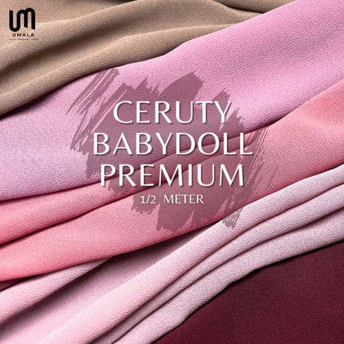 Jual Kain Ceruty Baby Doll 0.5 Meter Quality Premium - Bahan Pashmina ...