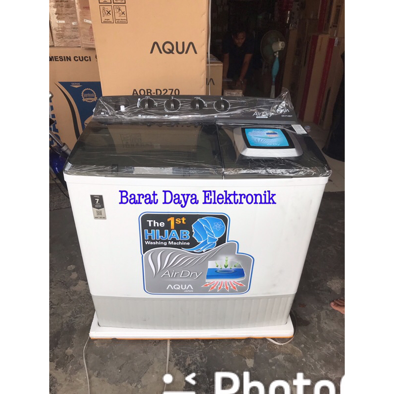 Jual Mesin Cuci Aqua 14 Kg QW-P1460XT Hijab Series Mesin Cuci Sanyo 2 Tabung | Shopee Indonesia