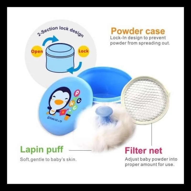 Jual Puku Tempat Bedak Bayi Baby Powder Puff With Case | Shopee Indonesia