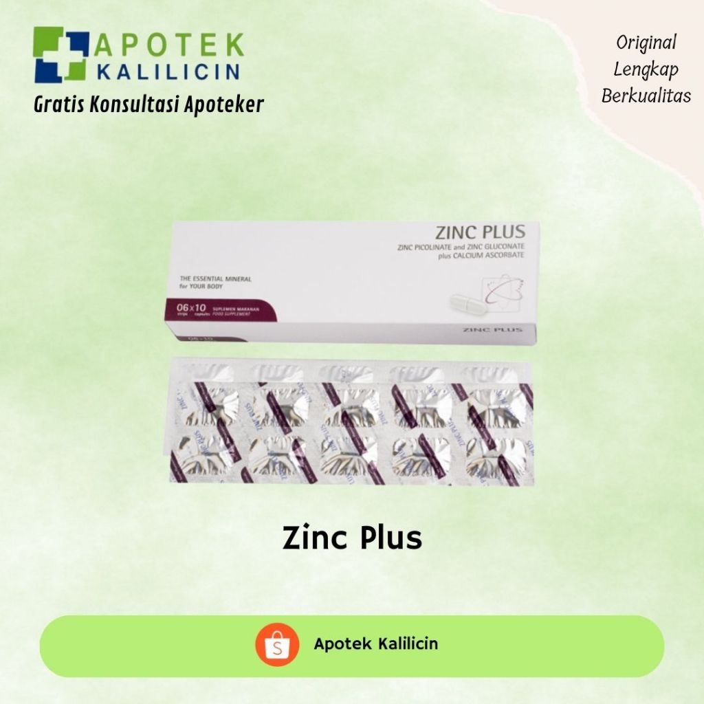 Jual ZINC PLUS STRIP 10 KAPSUL | Shopee Indonesia