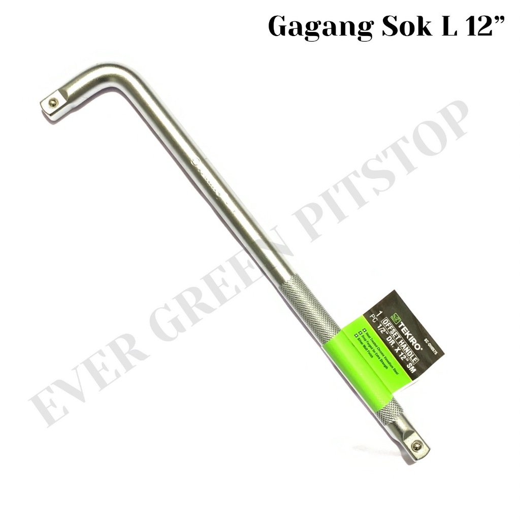 Jual TEKIRO Gagang Stang Kunci Sok L 12 inch 1/2 inch Handle Shock 12 ...