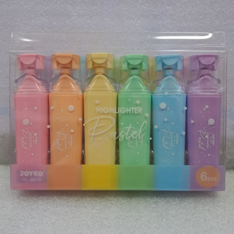 Jual Highlighter Penanda Berwarna Joyko HL-85-6 Pastel Color | Shopee ...