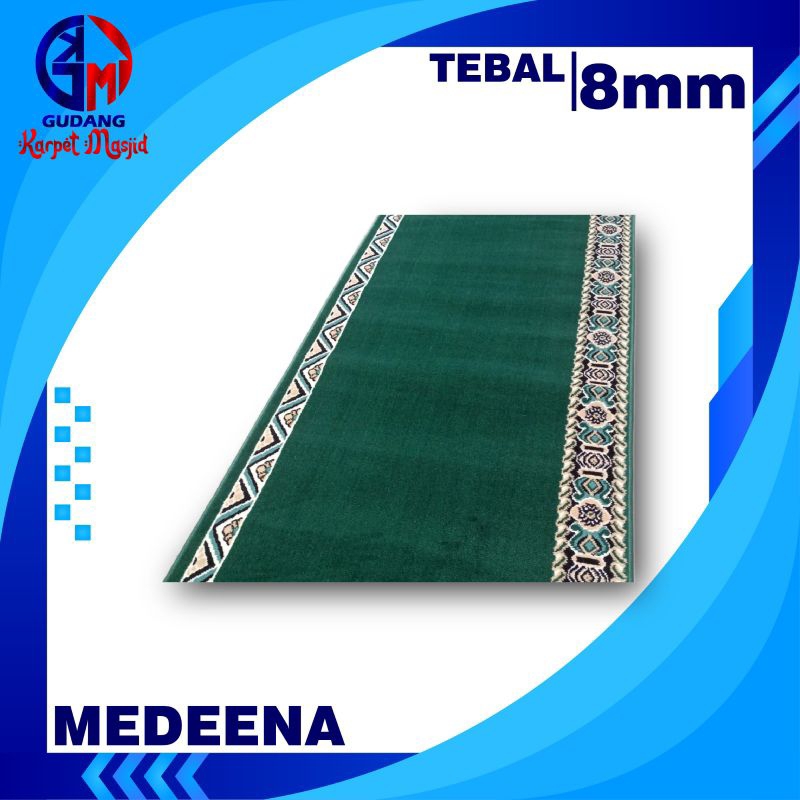Jual Karpet Masjid Medeena Tebal 8mm Rollan 5,7m / Karpet Sajadah / Karpet Mushola | Shopee ...