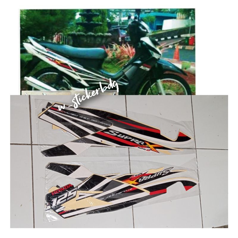 Jual Striping Stiker Honda Supra X 125 D 2008 2009 Hitam Putih | Shopee ...