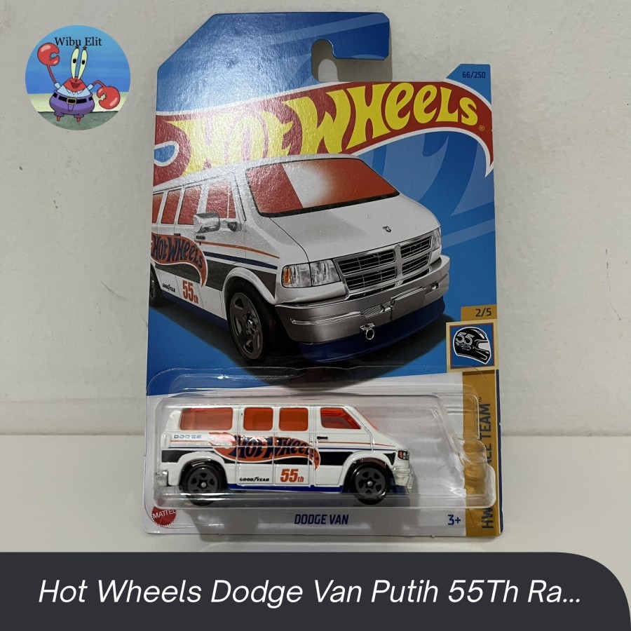 Jual Hot Wheels Dodge Van Putih 55Th Race Team | Shopee Indonesia