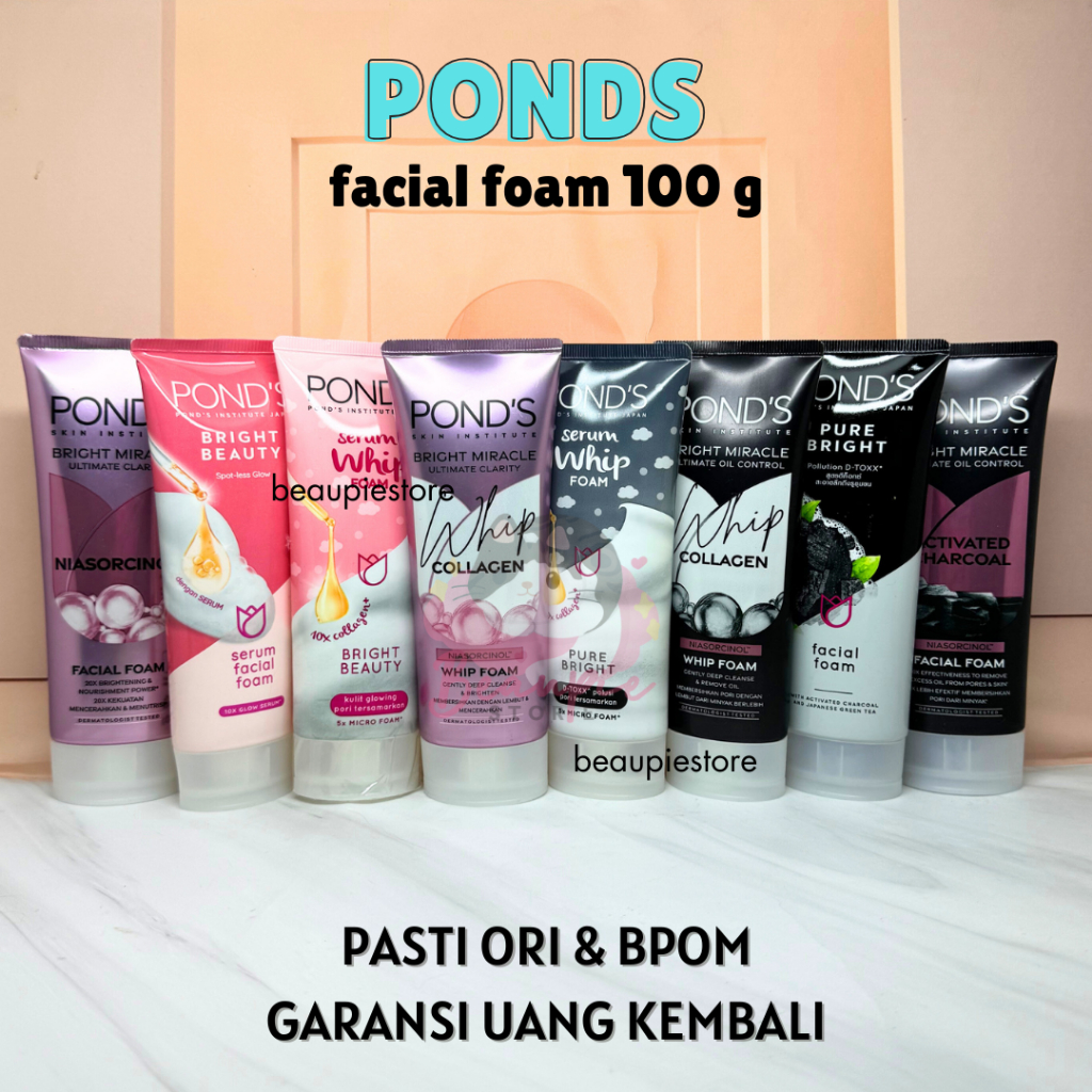 Jual POND'S Ponds Facial Foam / Sabun Cuci Muka All Varian | Bright ...