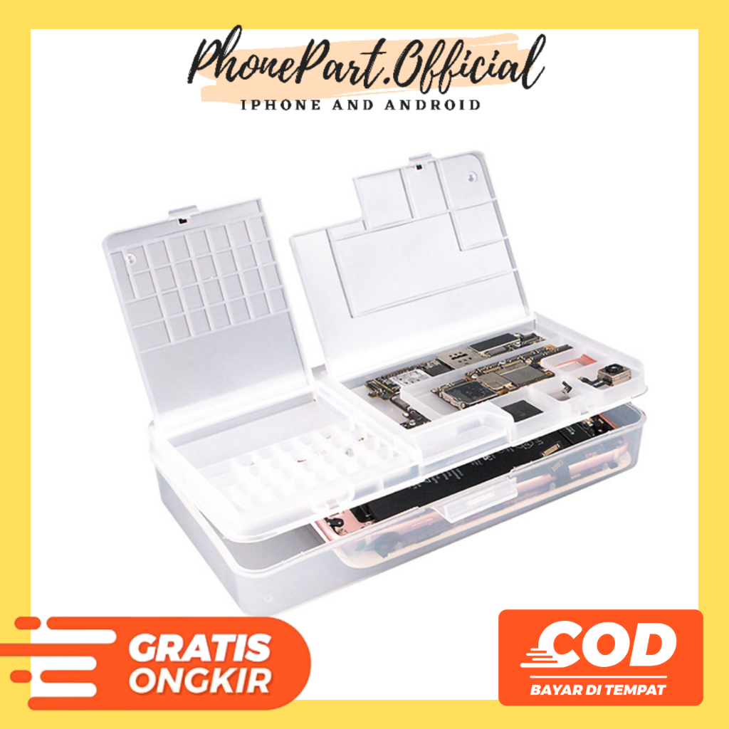 Jual Kotak Sparepart Smartphone Storage Box Peralatan Service HP 2 ...