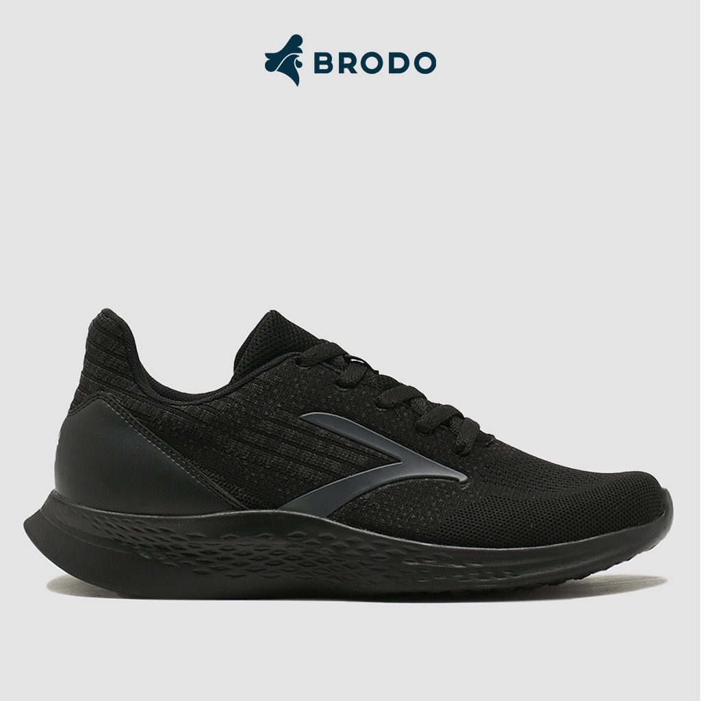 Jual BRODO - Sneakers Active Dasher Full Black | Shopee Indonesia