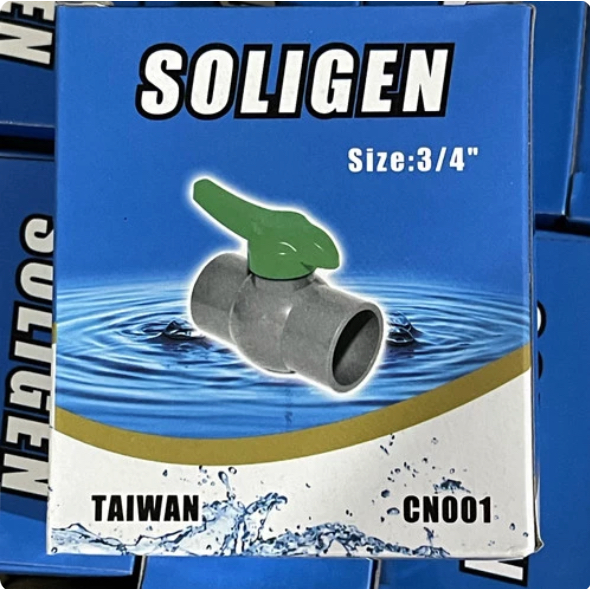 Jual Ball Valve 3/4 inch Plastik PVC Soligen Stopkran | Shopee Indonesia