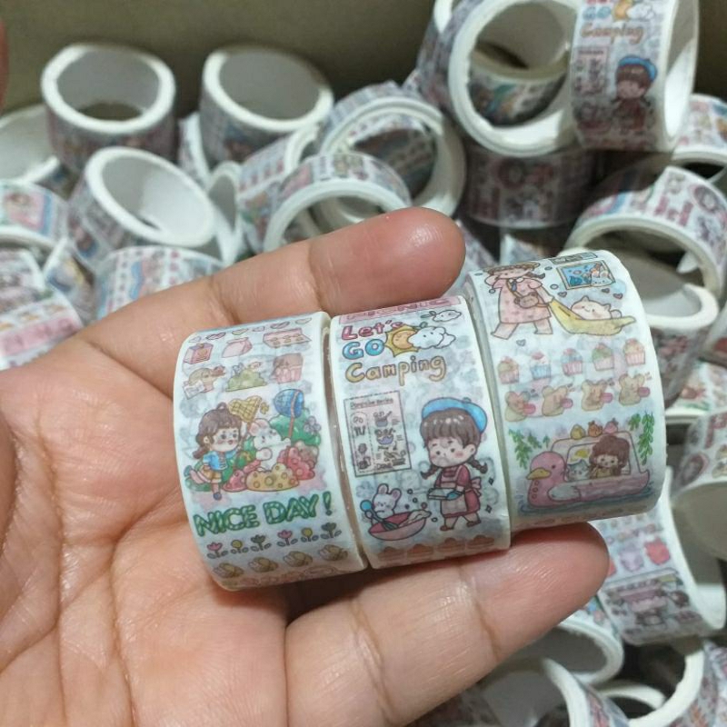 Jual Washi Tape Selotip Kertas Cute Unik | Shopee Indonesia