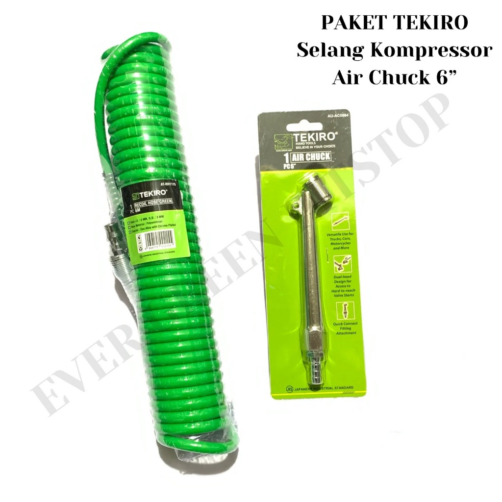 Jual PAKET TEKIRO Selang Kompressor dan Alat Isi Angin Ban Motor Mobil ...