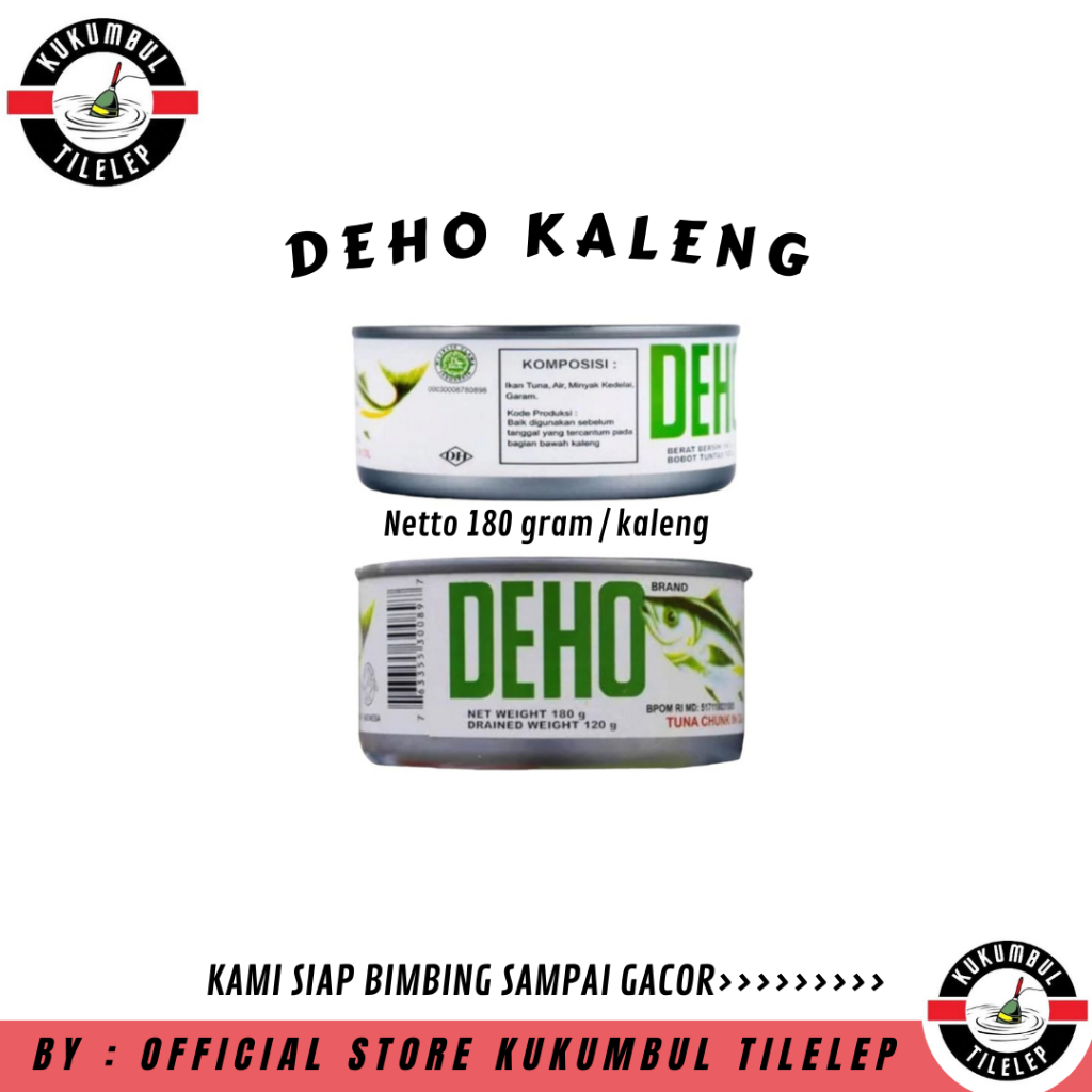 Jual Deho Tuna Kaleng 180 Gram spesial untuk mancing ikan mas Merek ...