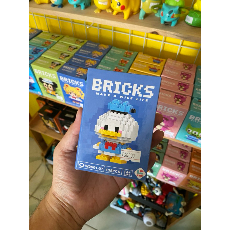 Jual LEGO BRICK LUCU Bricks Toys Model Kartun Building Blok Nano 3D ...