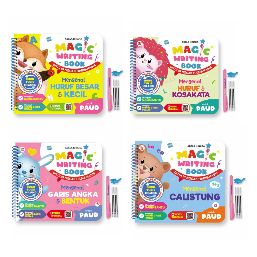 Jual Magic Writing Book – Calistung,Huruf Besar dan Kecil,Huruf dan ...