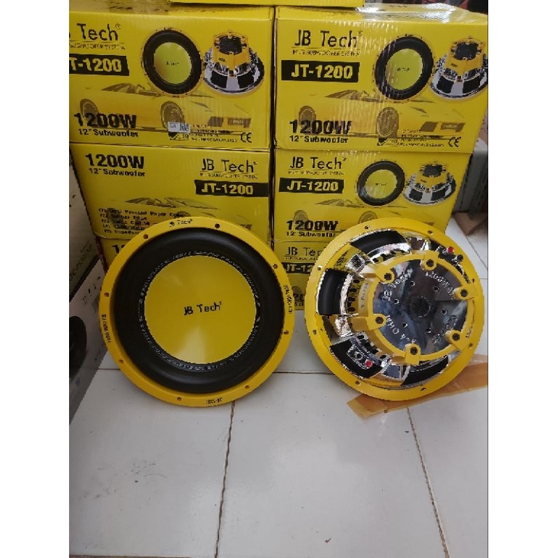 Jual Subwoofer 12in JB Tech JT-1200 1200watt max power Doble Coil voice ...