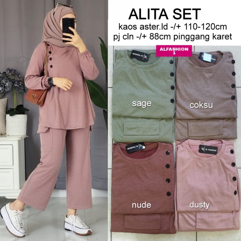 Jual (ONE SET CELANA )| SETELAN CARGO ALITA | ONE SET VIRAL | BAJU ...