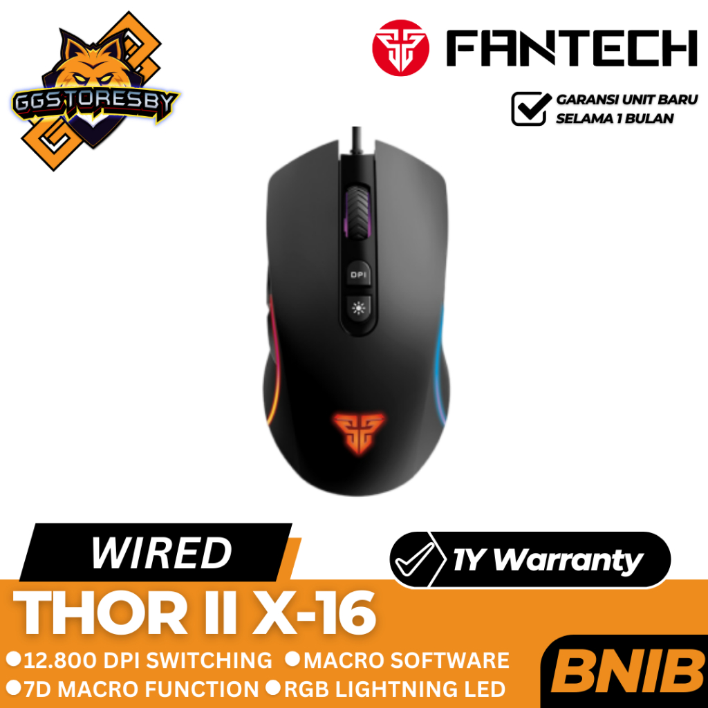 Jual Fantech X16 Thor Ii Gaming Mouse | Shopee Indonesia