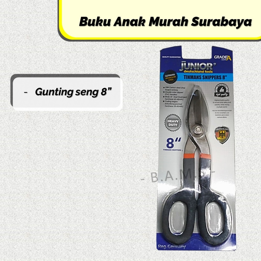 Jual 8" IN GUNTING SENG GUNTING PLAT LEMBARAN BESI GUNTING BAJA RINGAN ...