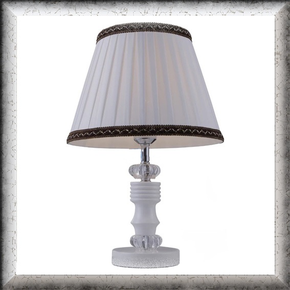 Jual Lampu kap kain putih dimmer simple elegan mewah meja kaca cermin rias nakas samping kasur ...