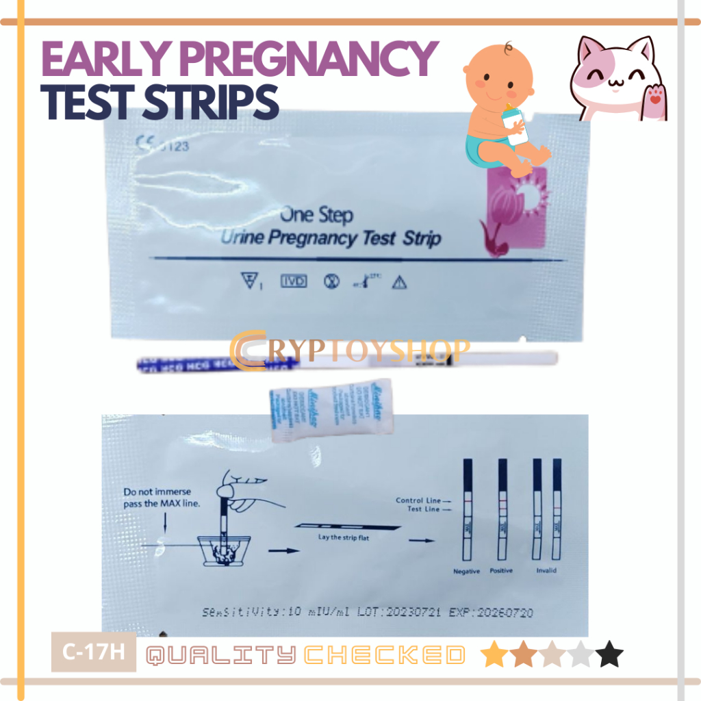 Jual CRYPTOYSHOP ALAT TES KEHAMILAN EARLY PREGNANCY TEST STRIPS CARDS ...