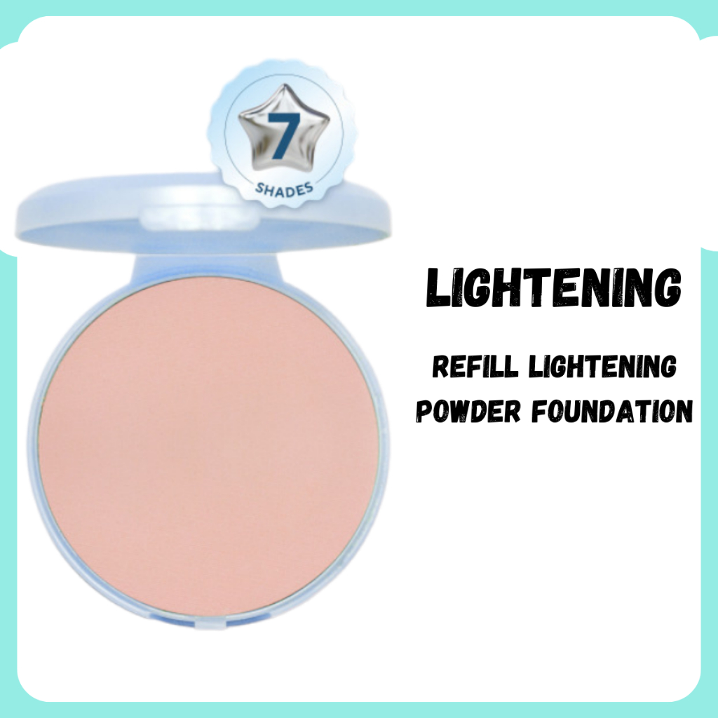 Jual Wardah Refill Lightening Powder Foundation Light Feel 12 g ...