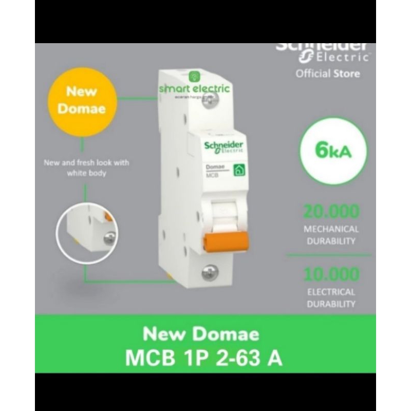 Jual MCB Schneider Electric Domae 1P 32A | Shopee Indonesia