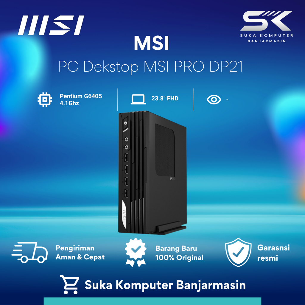 Jual PC Desktop MSI PRO DP21 /Intel Pentium G6405/4GB/128GB SSD/W11 PRO | Shopee Indonesia