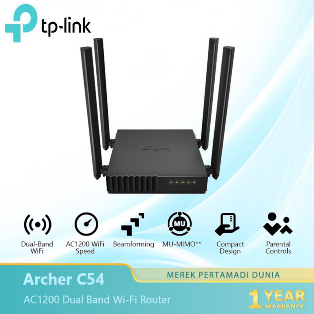 Jual Tp-Link Archer C54 AC1200 Dual Band Wi-Fi Router | Shopee Indonesia