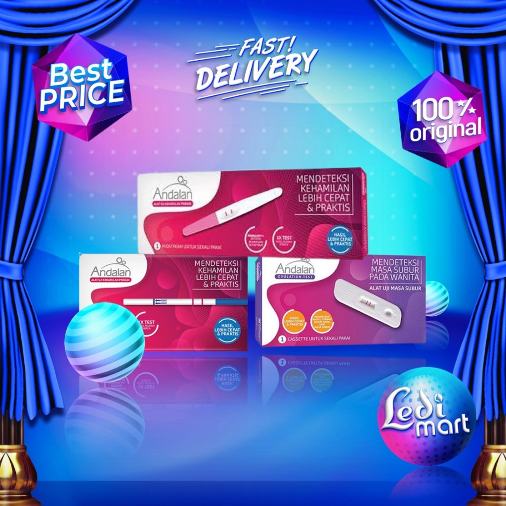Jual Andalan Pregnancy Test Kit | Midstream | Ovulation Test Kit | Alat ...
