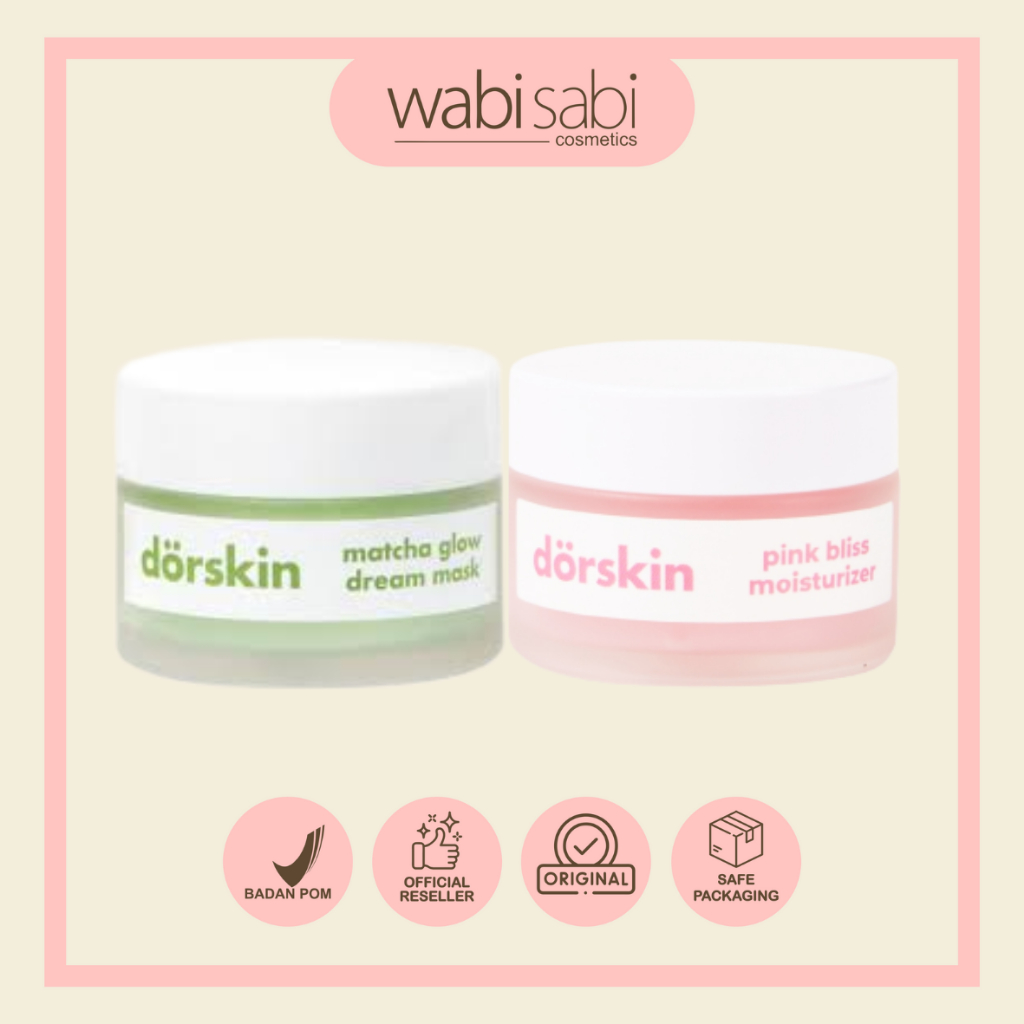 Jual DORSKIN - Matcha Glow Dream Mask | Pink Bliss Moisturizer ...