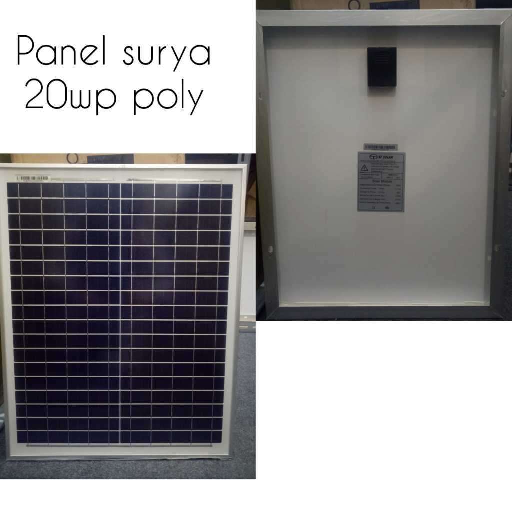 Jual Panel Surya Solar Panel Solarcell 20WP Poly 20wp Polycrystalline ...