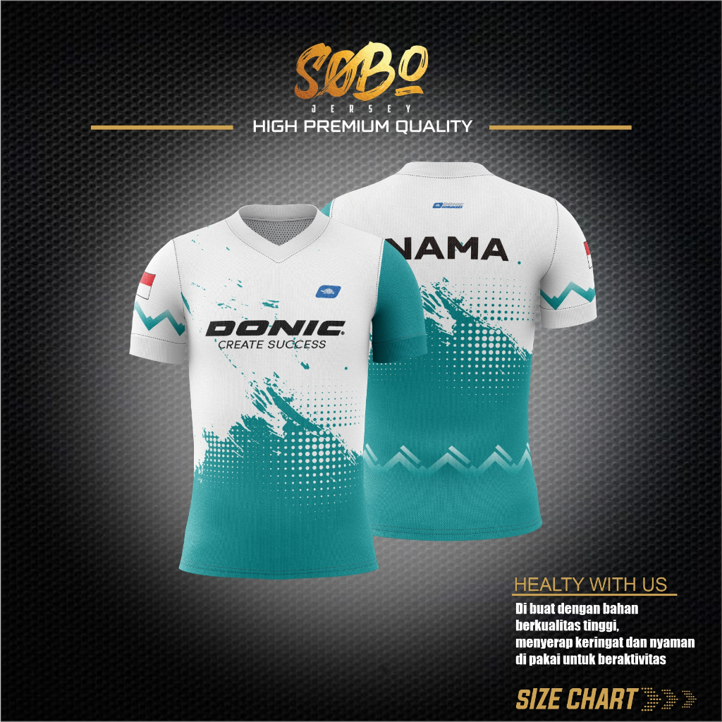 Jual Baju Kaos Tenis Meja | Jersey Custom Pingpong | Shopee Indonesia