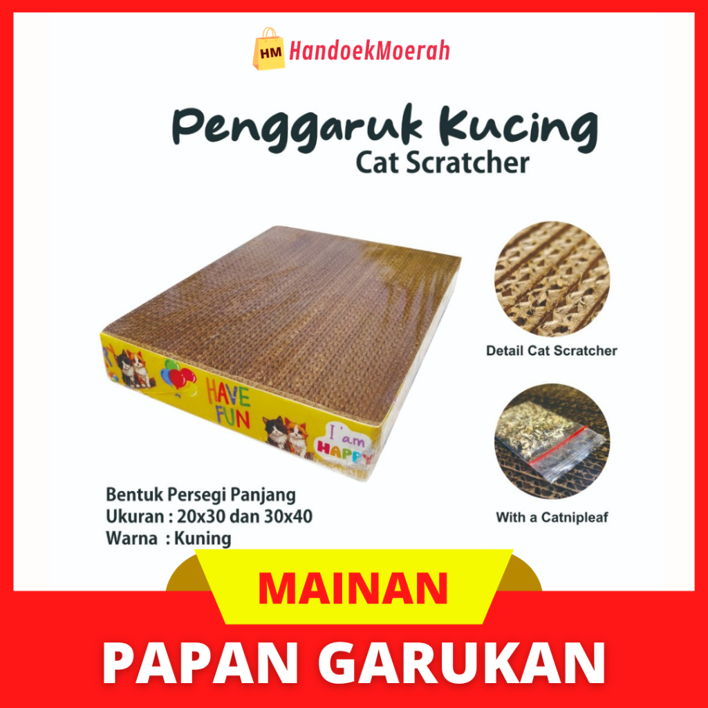 Jual Cat Scratcher Papan Garukan Kucing Cakar Kucing Bentuk Kotak ...
