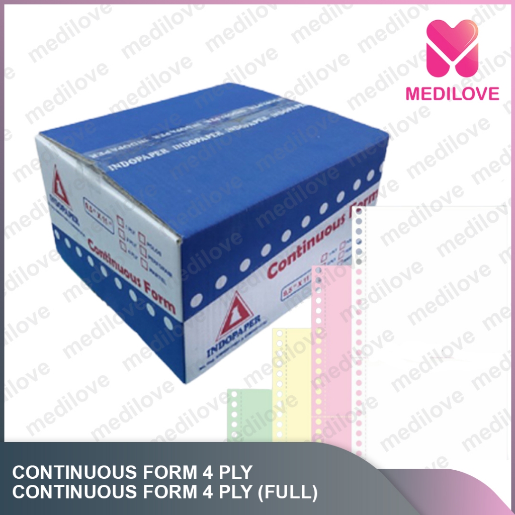 Jual Continuous Form 4 ply NCR Ekonomis UKURAN FULL/PERFORASI merk ...
