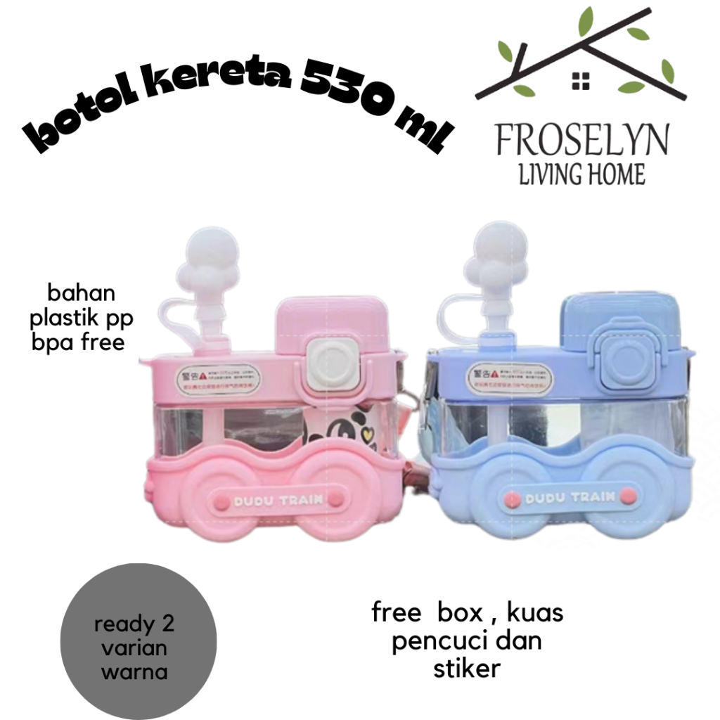 Jual Botol Minum Anak Karakter Kereta Kiyowo BPA FREE Botol Minum Mobil ...
