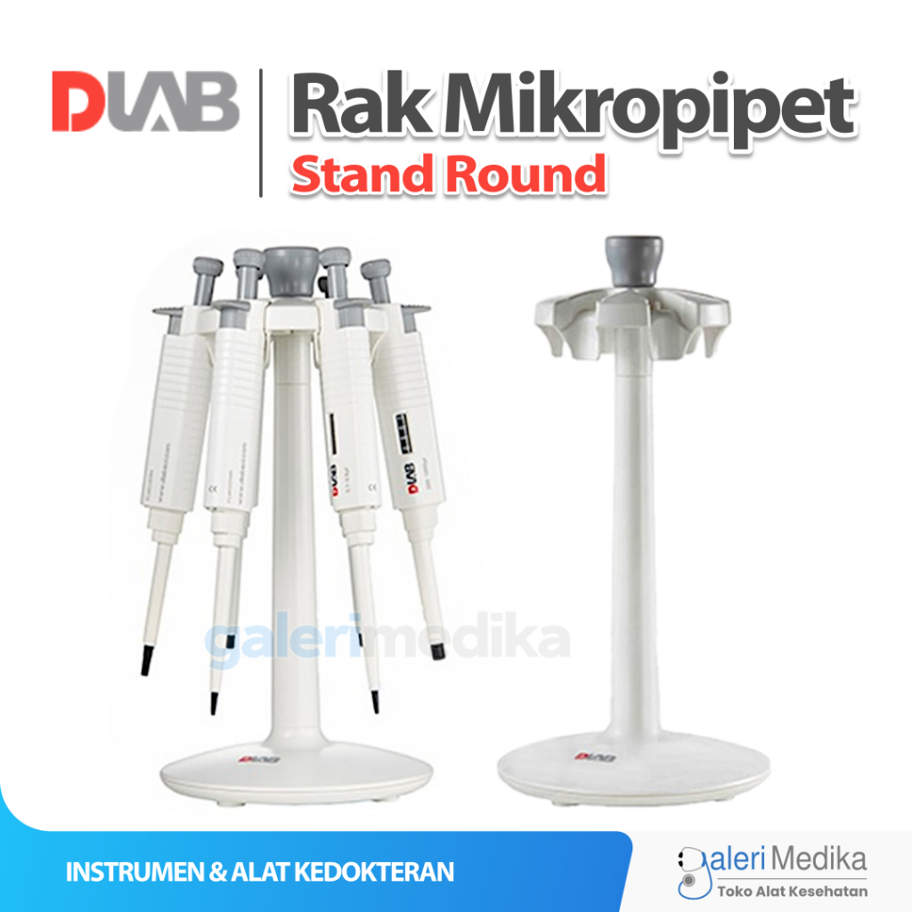 Jual Rak Mikropipet DLAB Pipette Stand Round - Rak Penyangga Micropipet ...