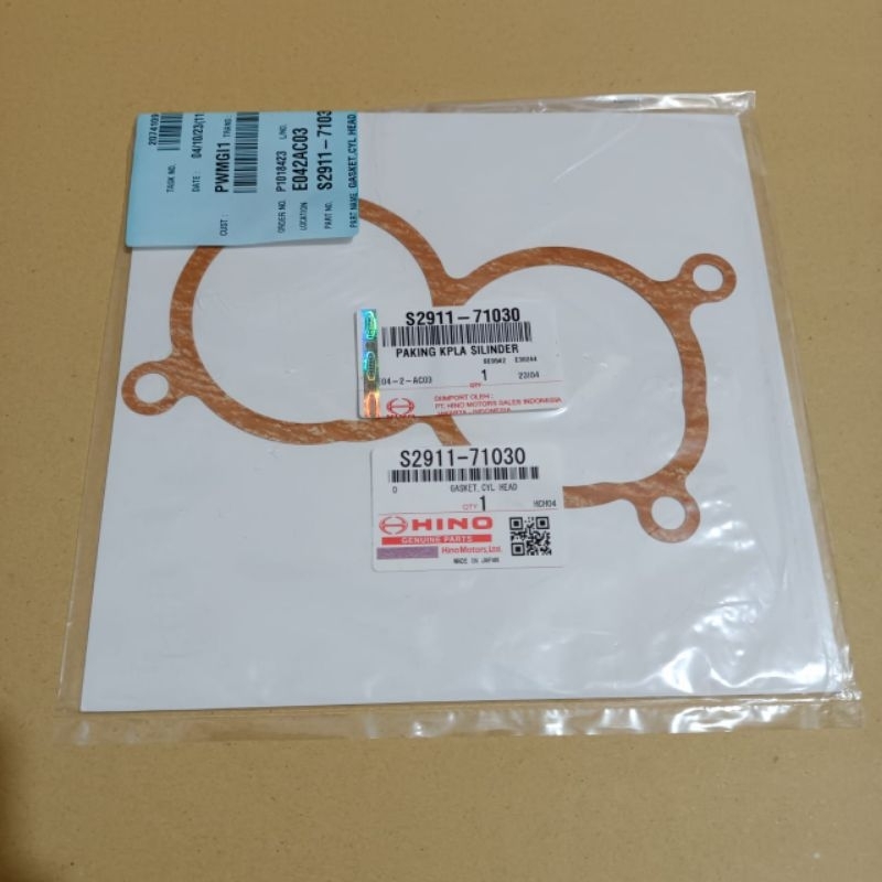 Jual GASKET COMPRESOR PACKING KOMPRESOR ATAS HINO 500 RKZ R260 RK8J ...
