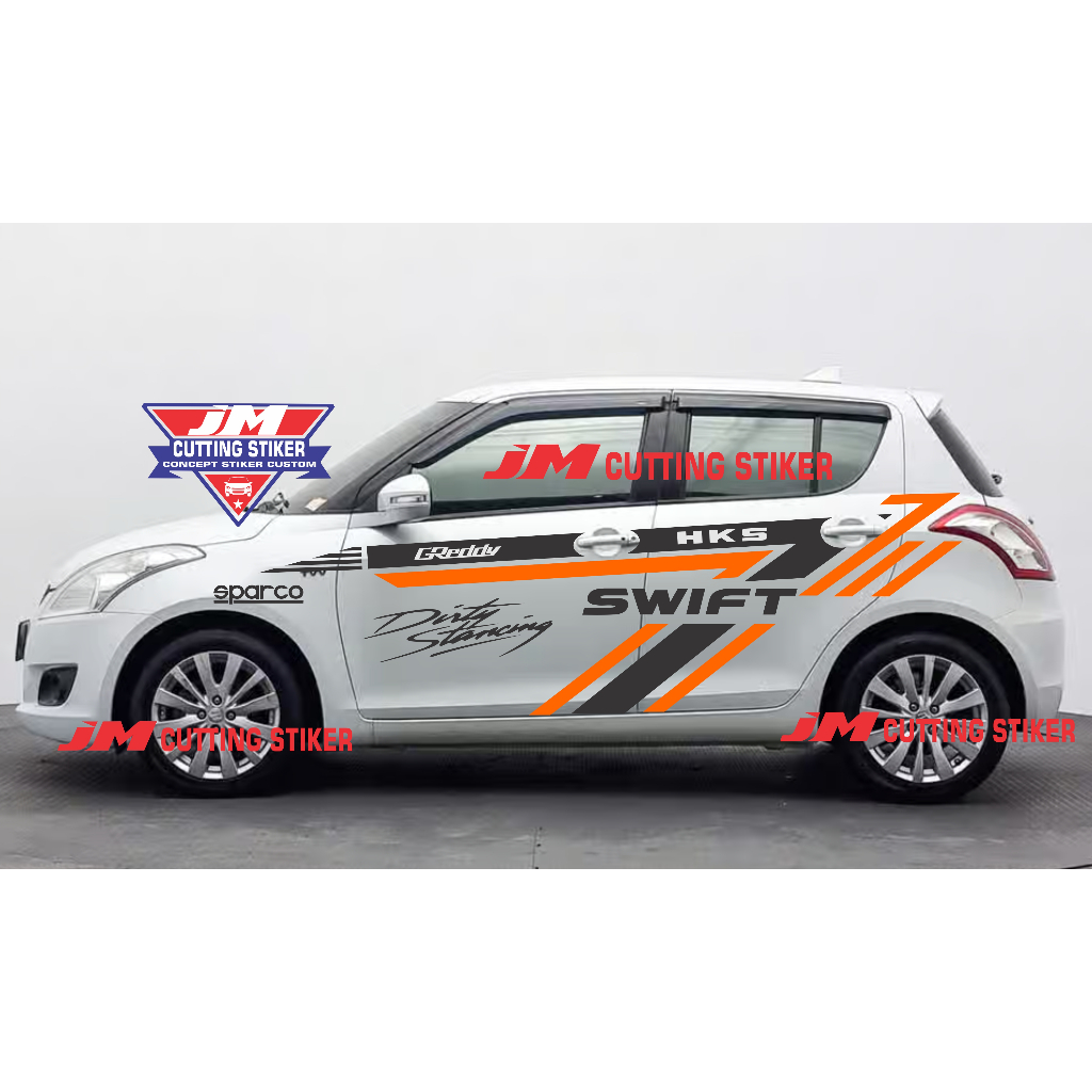 Jual Stiker mobil suzuki swift stiker cutting variasi mobil swift ...