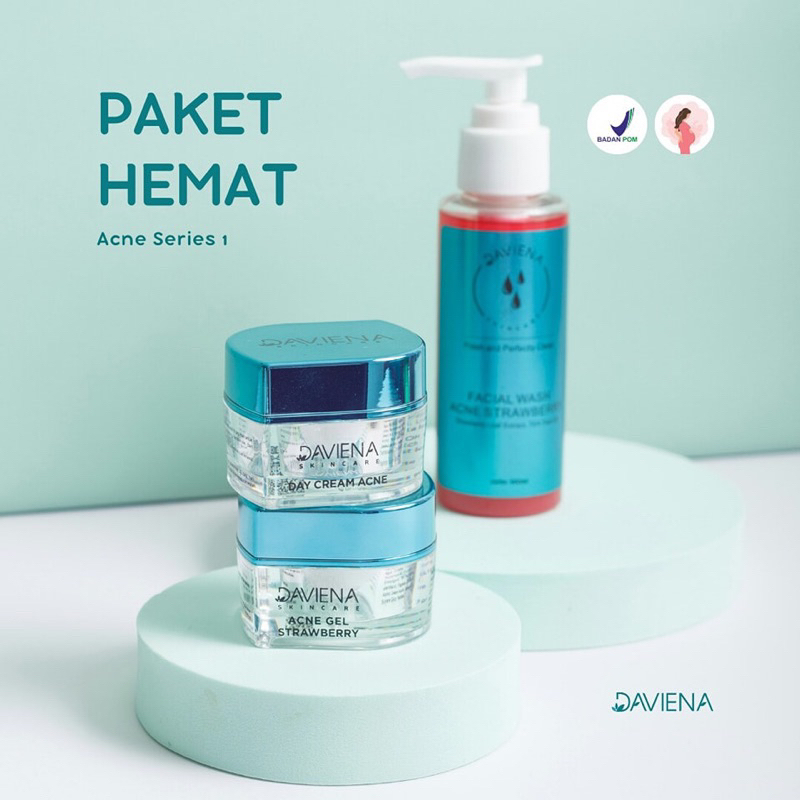 Jual DAVIENA SKINCARE | Paket Hemat Acne Series 2 Daviena Skincare day ...